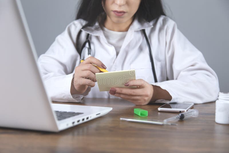 Doctor writing recipe stock photo. Image of paper, medicine - 183313152