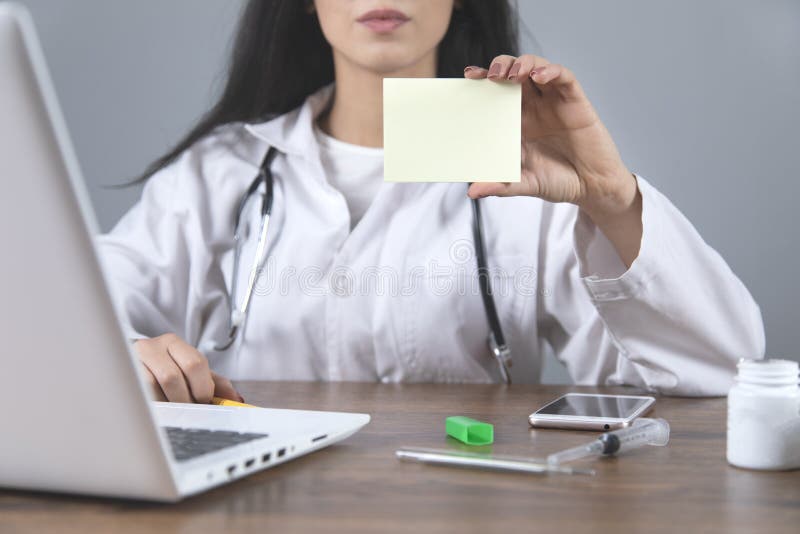 Doctor writing recipe stock image. Image of medic, doctor - 183313201