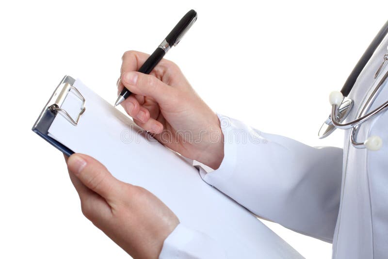 The doctor wrote a note stock image. Image of modern - 63722275