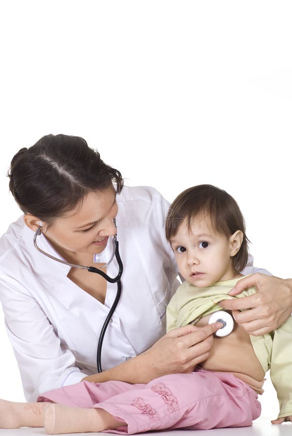 Doctor y bebé foto de archivo. Imagen de retrato, traje - 23054988