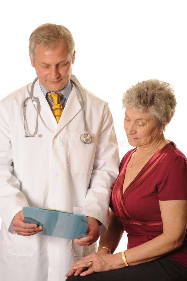 Un doctor y un paciente foto de archivo. Imagen de médico - 19003036