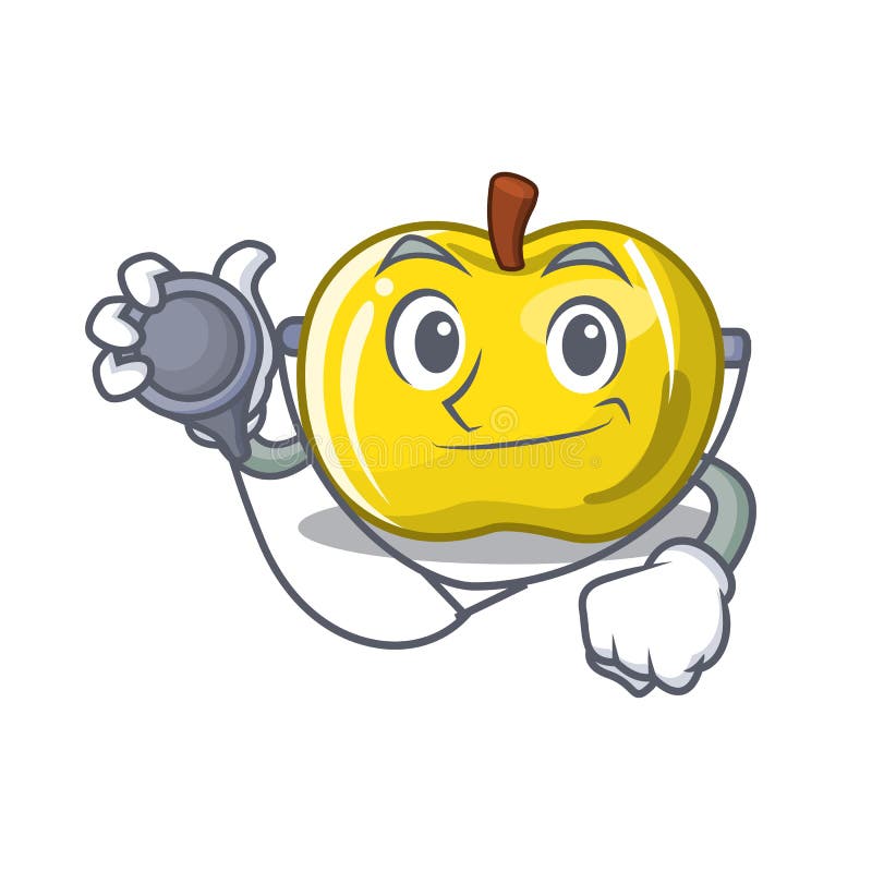 Doctor Apple Orchard with Basket of Cartoon Stock Vector - Illustration ...