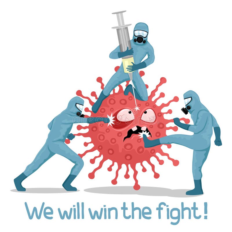Vaccination Can Fight Infection Illustration. Stock Vector ...