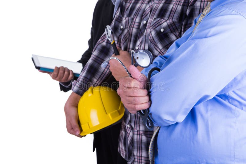 Doctors, Architects and Businessmen Stock Image - Image of isolated ...