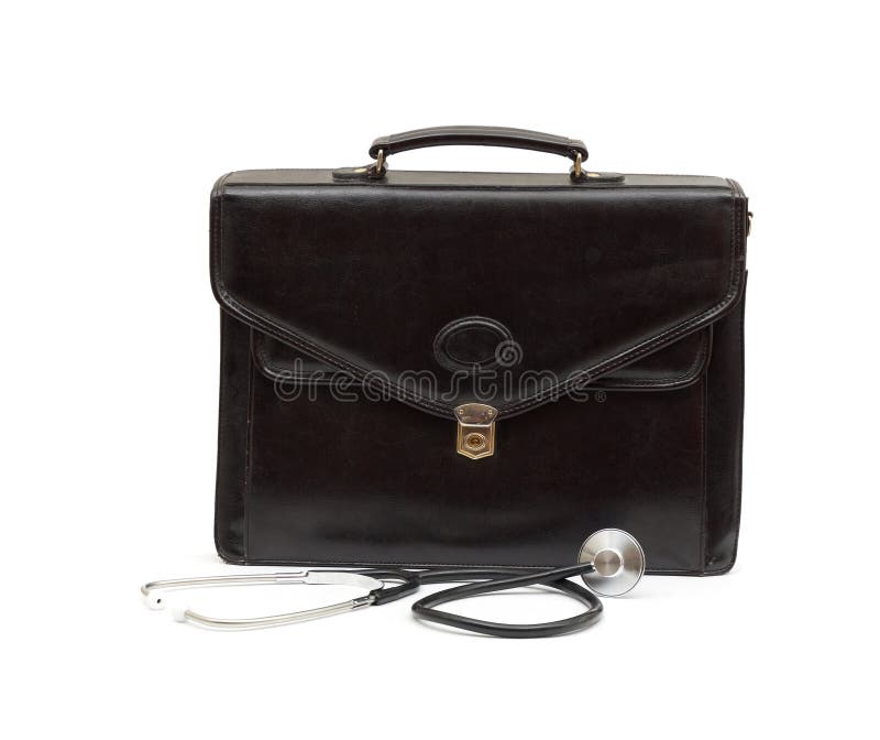 Doctors Case with Stethoscope Stock Image - Image of healthy, object ...