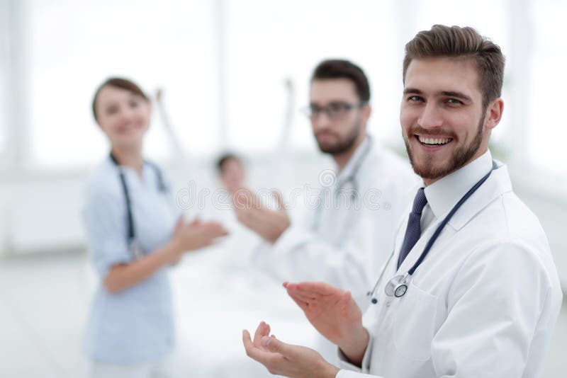 Doctors Clapping Their Hands Stock Image - Image of doctor, colleagues ...