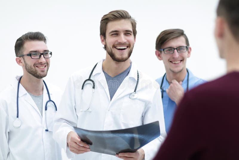 Doctors Congratulating the Patient`s Recovery Stock Photo - Image of ...