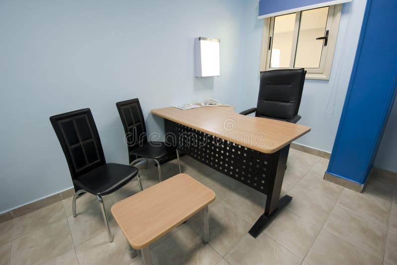 Doctors consultation room stock image. Image of chairs - 22455767