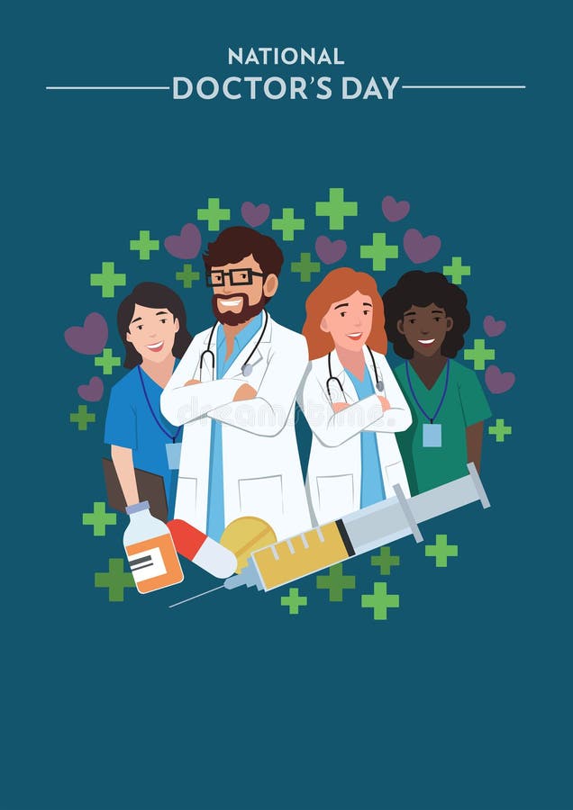 National Doctor Day Social Media Post Vector Illustration Stock Vector ...