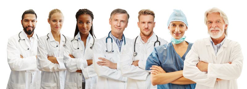 Doctors of Different Ages As a Practice or Clinic Team Concept Stock ...