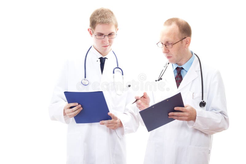 Doctors Discussing about How Solving Problem Stock Image - Image of ...