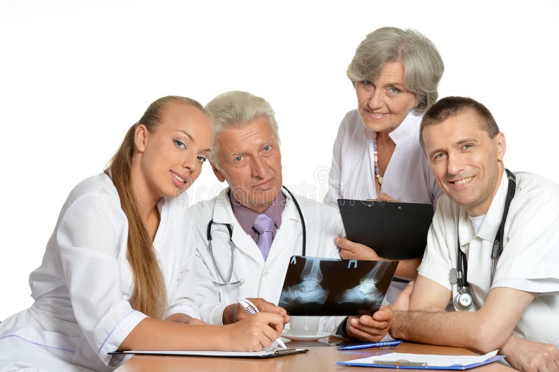 Doctors discussion stock photo. Image of gathering, decisions - 36699282