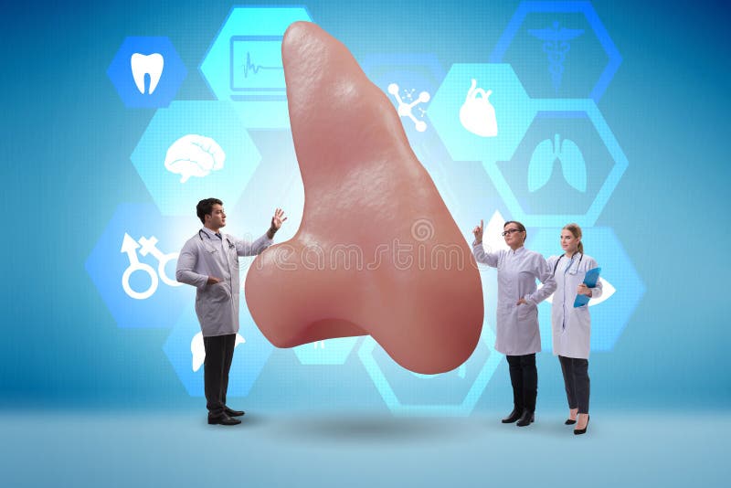 Doctors Doing Plastic Nose Surgery Stock Image - Image of doctor ...