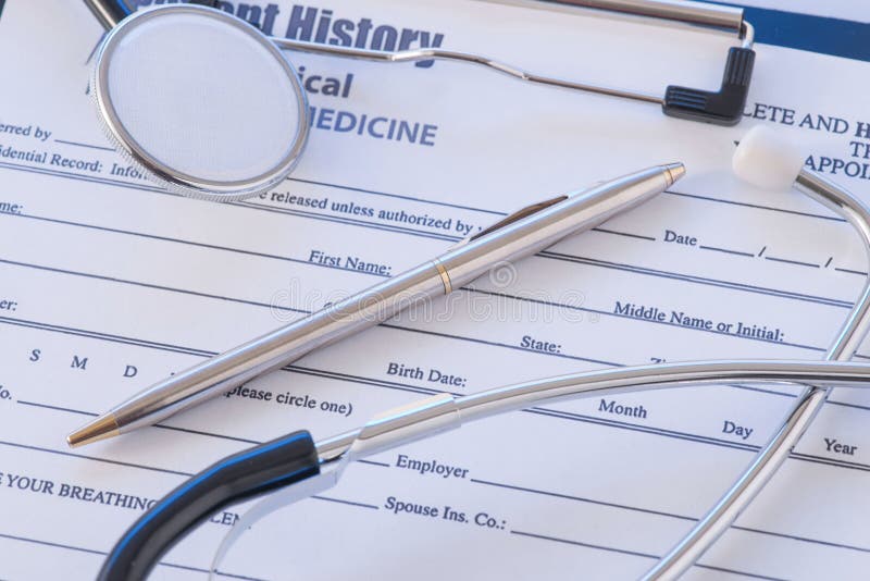 Doctors Essentials are Lying on the Table Stock Image - Image of ...