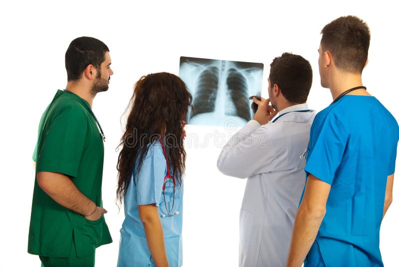 Doctors Examine Woman Face Skin Stock Photo - Image of corrective ...