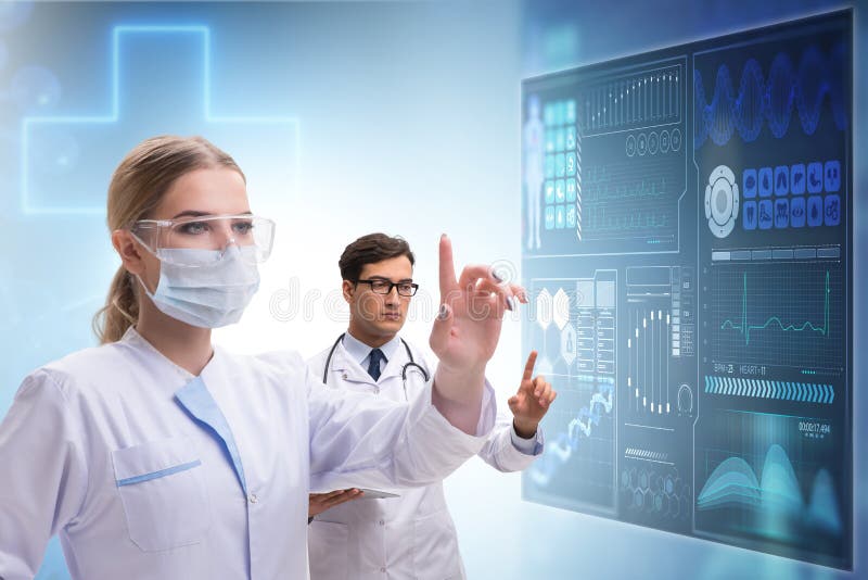 The Doctors in Future Telemedicine Concept Stock Photo - Image of ...