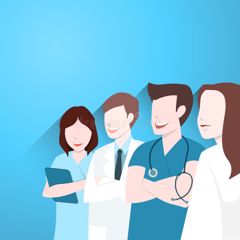 Doctors Group Happy Medical Team Stock Illustrations 541 Doctors