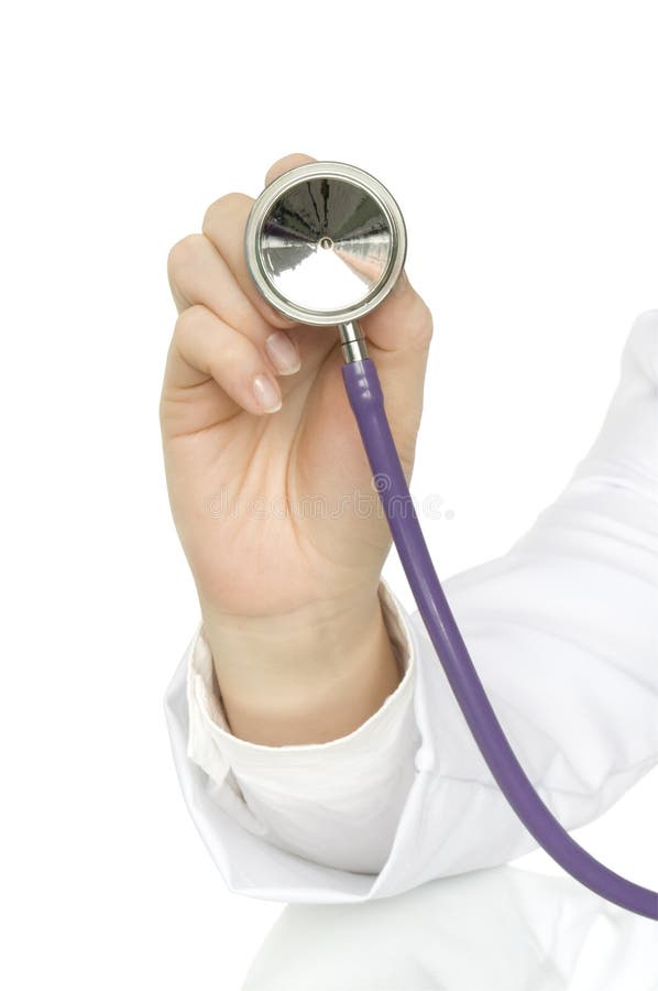 Doctors Hand with Stethoscope Stock Photo - Image of view, expertise ...