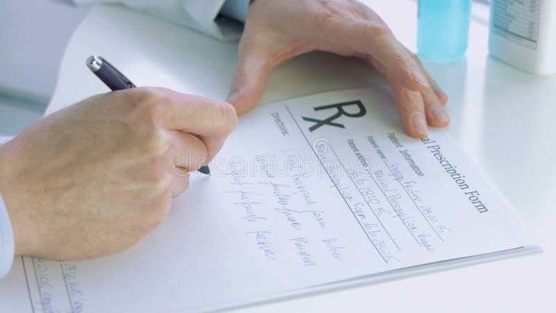 Doctors Hand Giving Directions To His Patient Stock Video - Video of ...