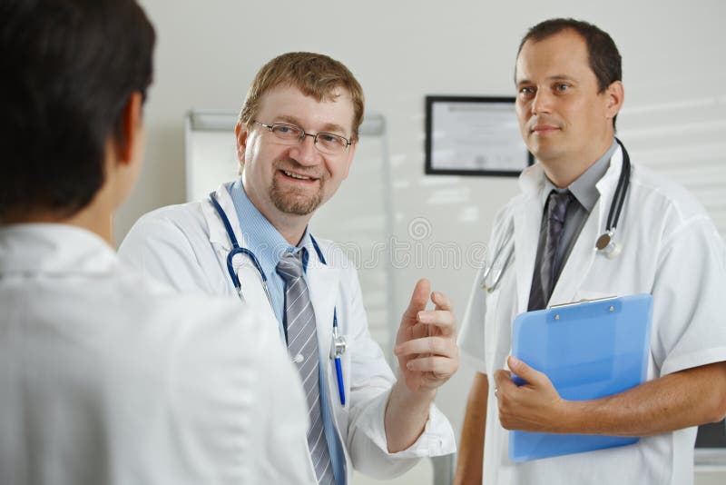 Young Patient Acting Foolish during Head Examination Stock Image ...