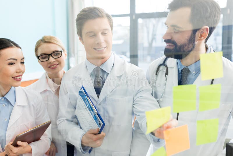 Doctors Having Work Meeting Stock Photo - Image of occupation ...