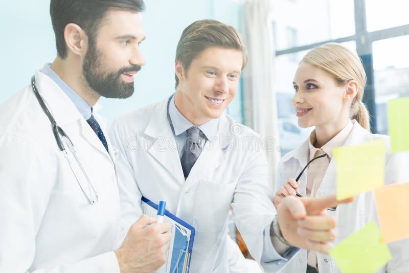 Doctors Having Work Meeting Stock Image - Image of profession ...