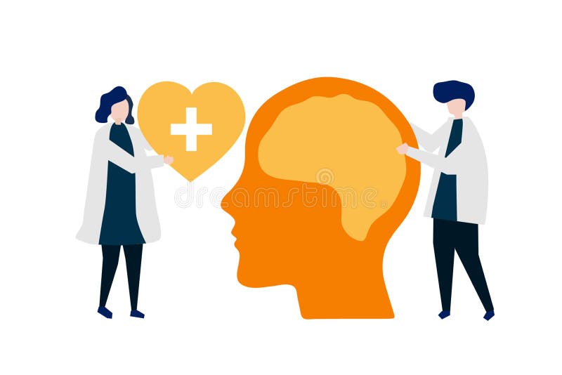 Doctors with a Heart and a Mind Stock Illustration - Illustration of ...