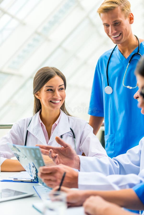 Doctors in hospital stock image. Image of occupation - 61422441