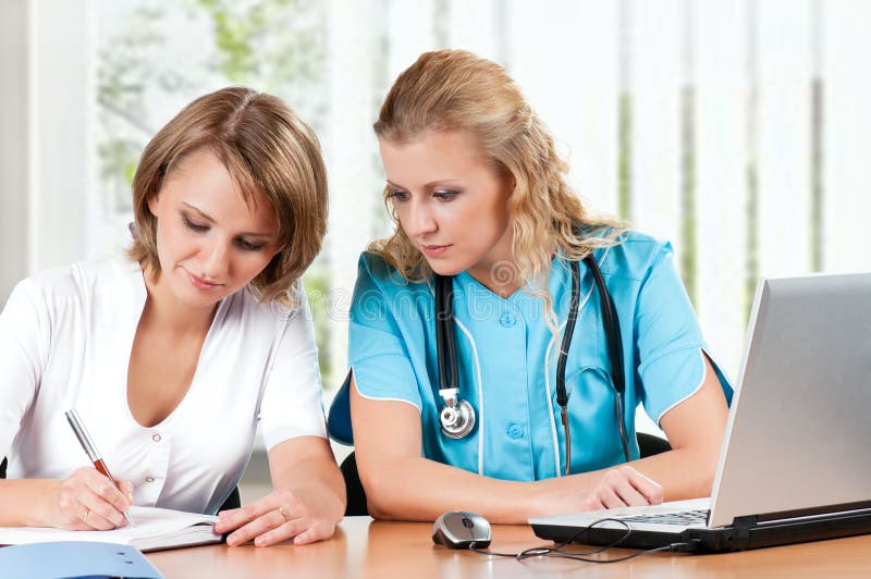 Two nurses stock photo. Image of beauty, health, nursing - 2181134