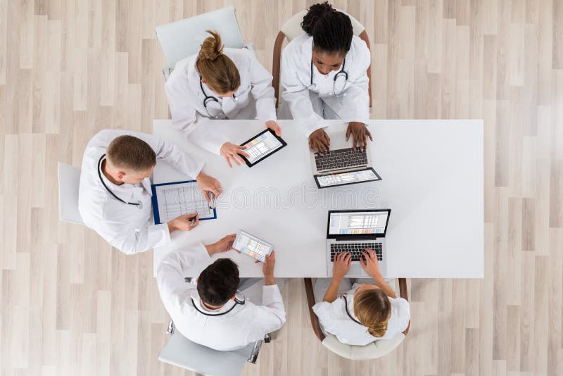 Meeting of doctors stock image. Image of medicine, hospital - 40190105