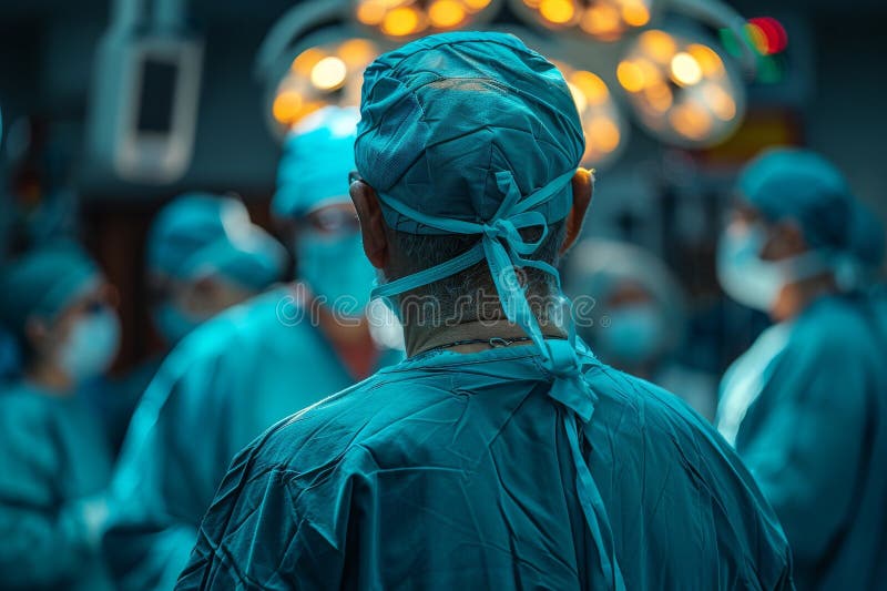 Doctors during an Operating Room in the Hospital. Generative AI. Stock ...