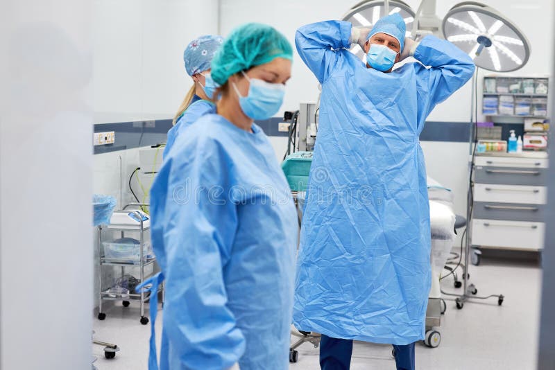 Doctors and Operating Room Nurses Stand Tired in the Operating Room ...
