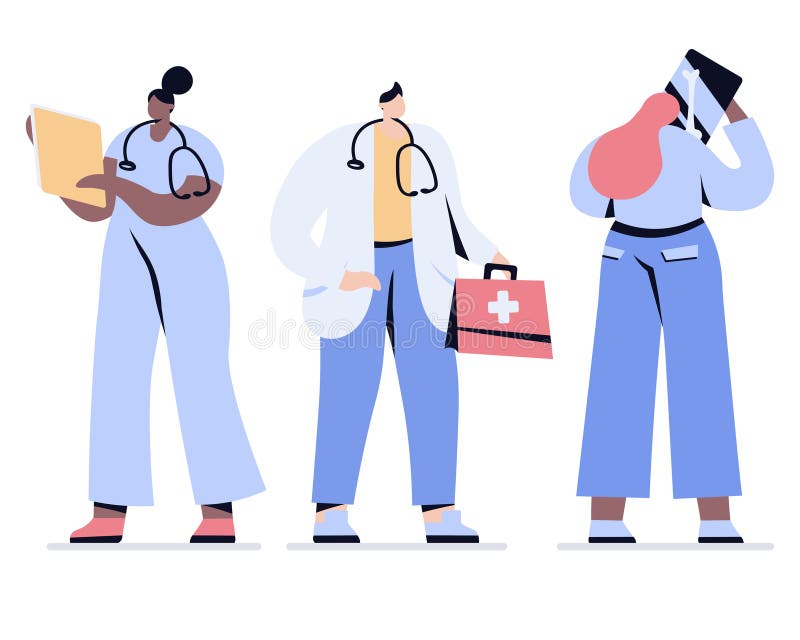 Doctors People Vector Doctors and Nurses Doctor with X-ray Doctor with ...