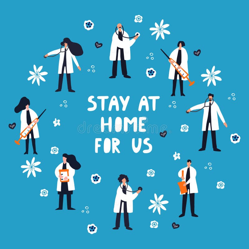 Doctors Placed in Circle Shape. Stock Vector - Illustration of ...