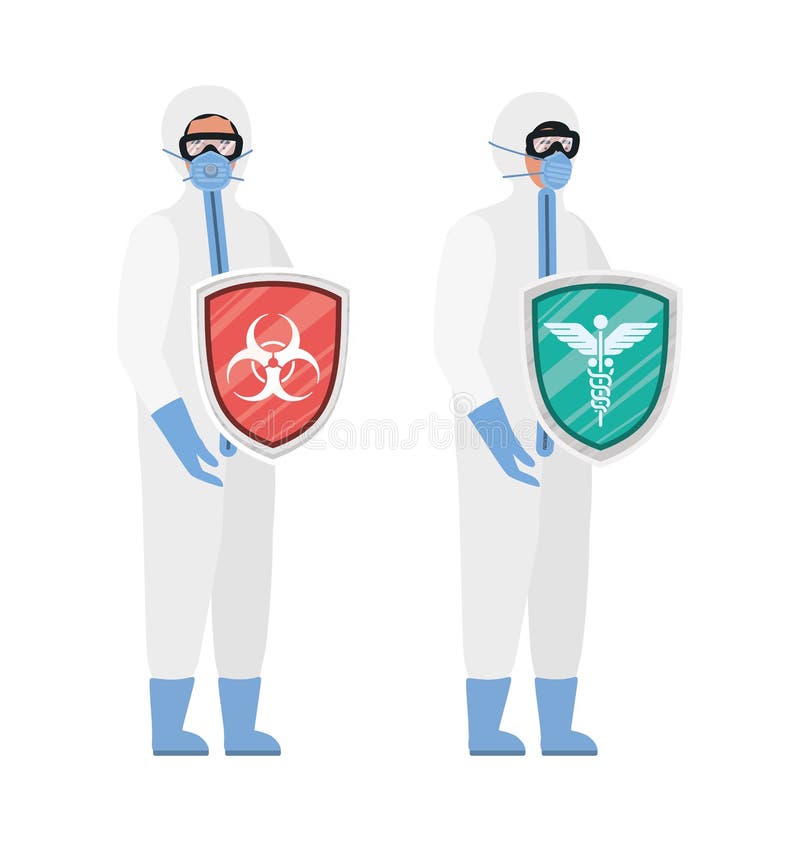 Doctors with Protective Suits and Shields Against 2019 Ncov Virus ...