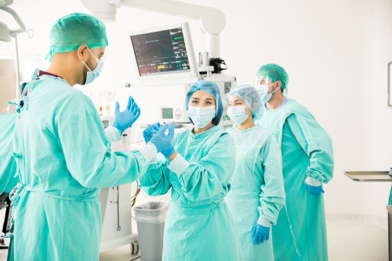 Surgeons Looking Happy after Surgery Stock Image - Image of hospital ...