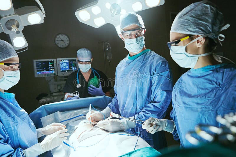 Doctors Save Lives. Surgeons in an Operating Room. Stock Image - Image ...