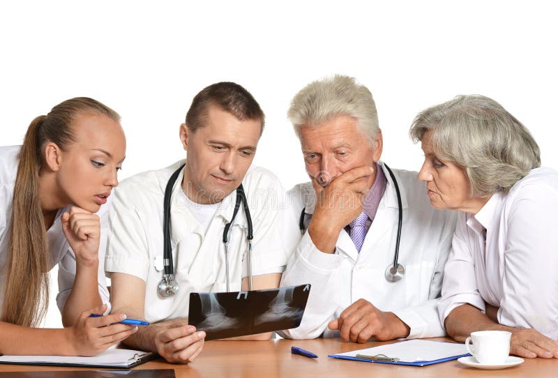 Doctors at the table stock image. Image of crew, decisions - 45529303