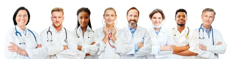Doctors Team of Different Ages As Study or Clinic Concept Stock Photo ...