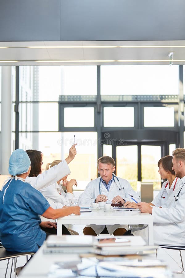 Doctors Team in a Training Seminar Stock Image - Image of specialist ...