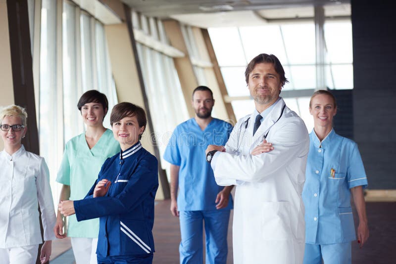 Doctors team walking stock image. Image of building, nurse - 62389221