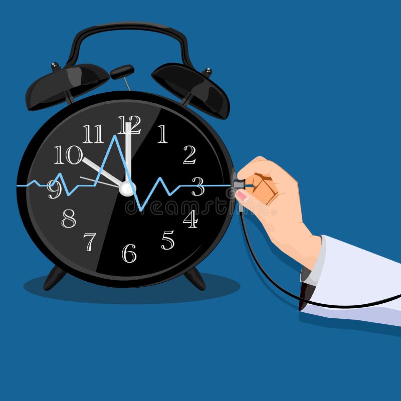 Doctors and Time.Examining Time. Concept of Health Examination Stock ...