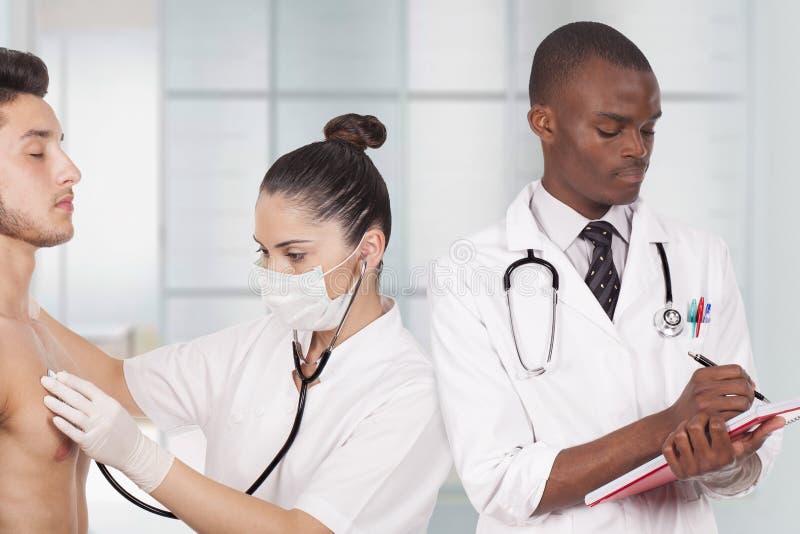 Doctors treat patient stock photo. Image of african, emergency - 39630256