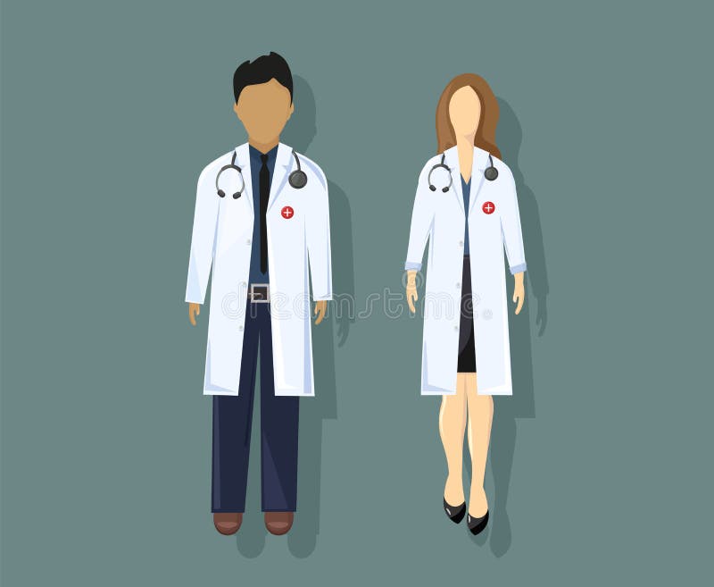 Woman Doctor and Patient Vector Sketch Storyboard. Detailed Characters ...