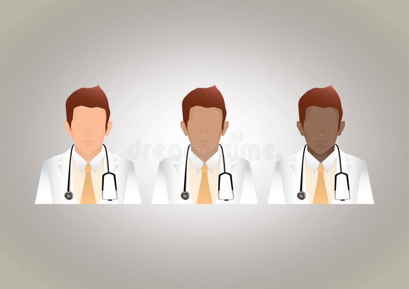Doctors. Vector Illustration Decorative Design Stock Illustration ...
