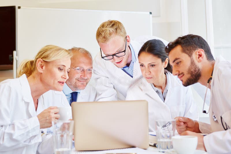 Doctors in Videoconference with Colleagues Stock Photo - Image of ...
