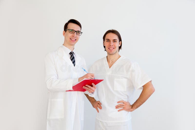 Doctors on White Background Stock Photo - Image of healthy, physician ...