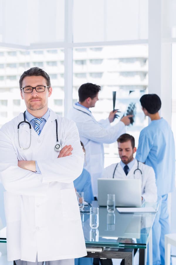 Doctors at Work in Medical Office Stock Image - Image of quarter, copy ...