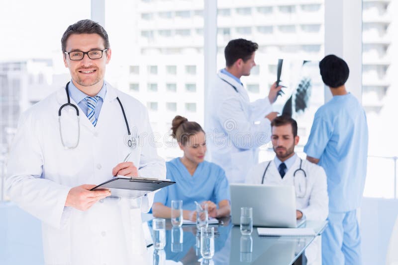 Doctors at Work in Medical Office Stock Photo - Image of young, view ...
