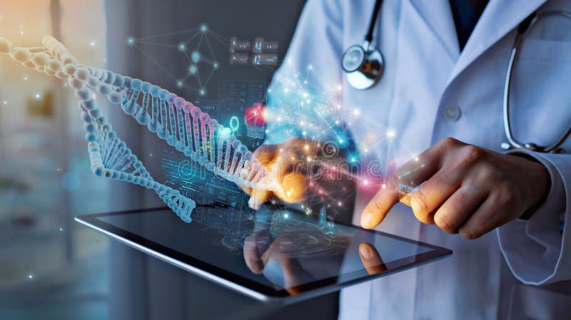 Doctors Work with Modern Technology and Digital Systems. Stock Photo ...